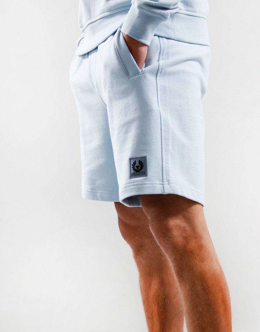 Belstaff Sweat Shorts Sky Blue - Terraces Menswear