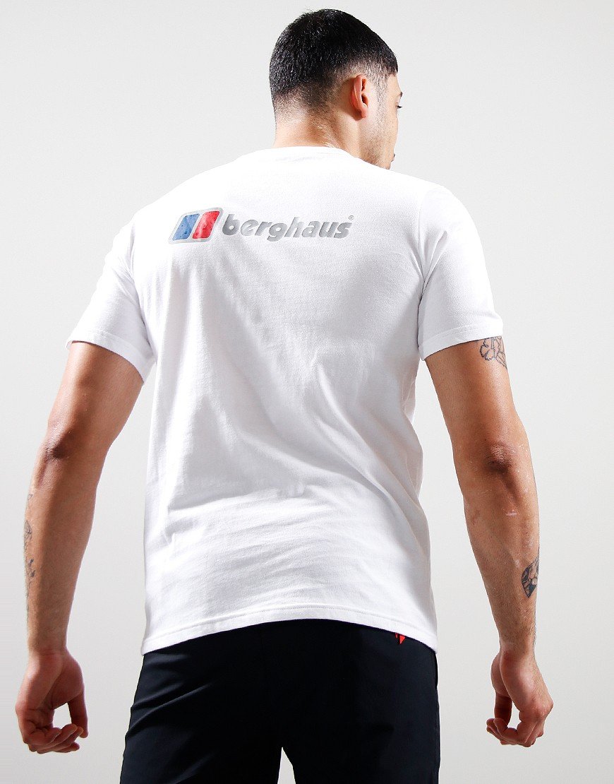 Berghaus Front & Back Logo T-Shirt Pure White - Terraces Menswear