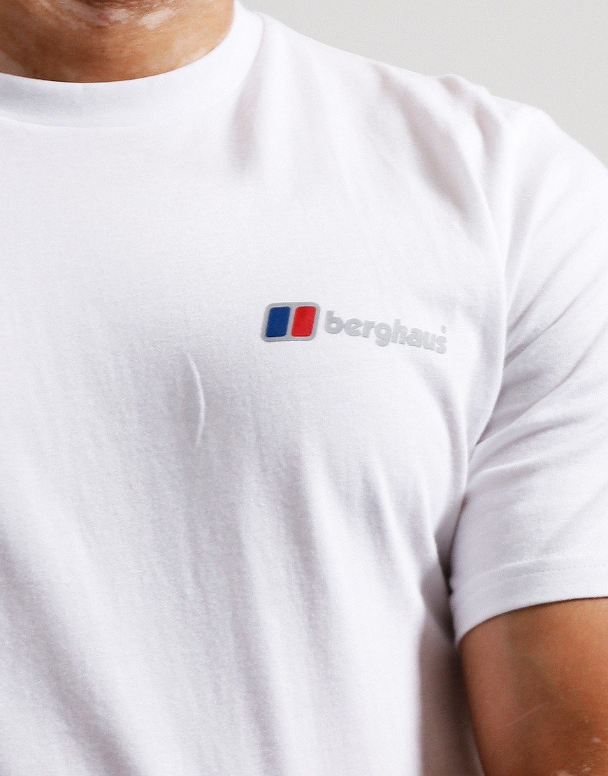 Berghaus Front & Back Logo T-Shirt Pure White - Terraces Menswear