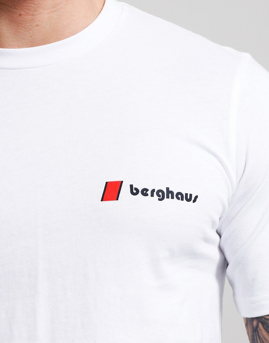 Berghaus Front & Back Logo T-Shirt Pure White - Terraces Menswear