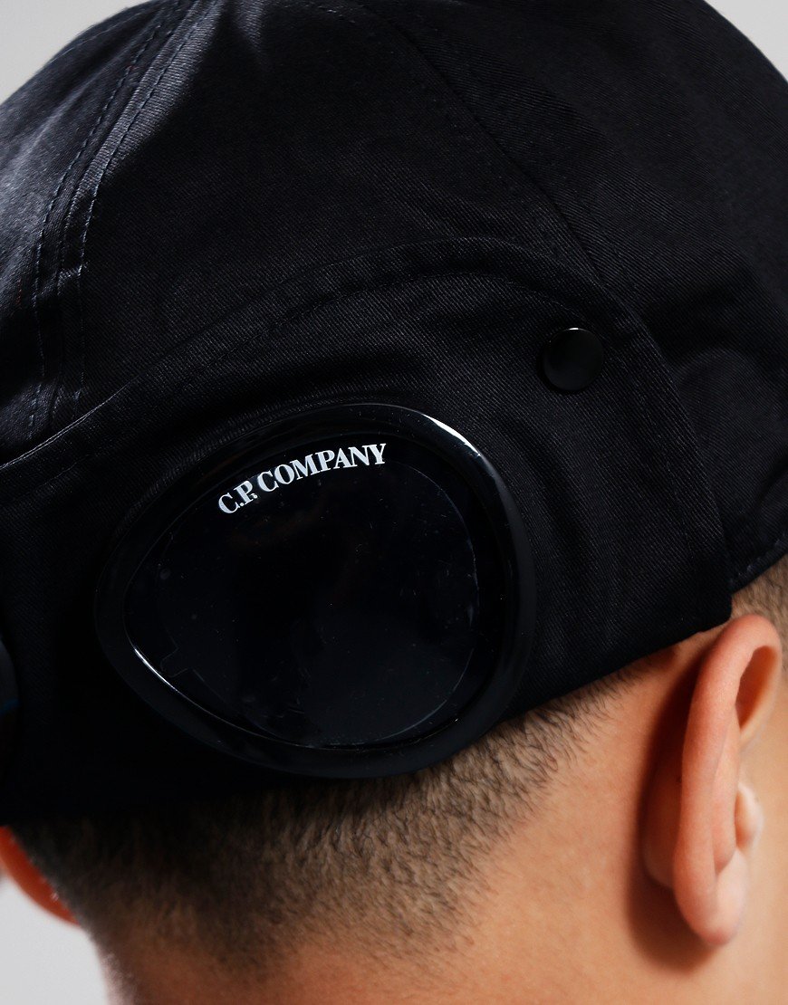 C.P. Company Kids Garbadine Goggle Cap Black - Terraces Menswear