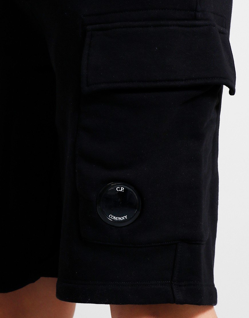 C.P. Company Kids Diagonal Cargo Shorts Black - Terraces Menswear