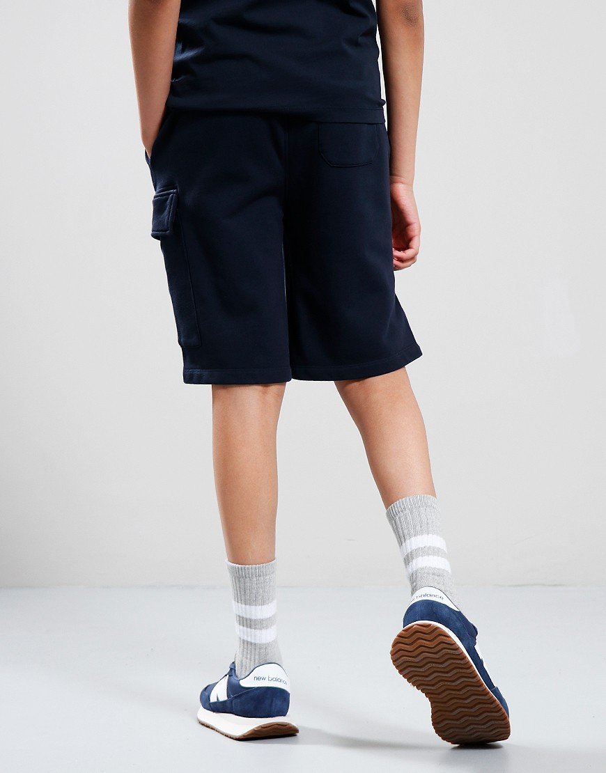 C.P. Company Kids Diagonal Cargo Shorts Total Eclipse - Terraces Menswear
