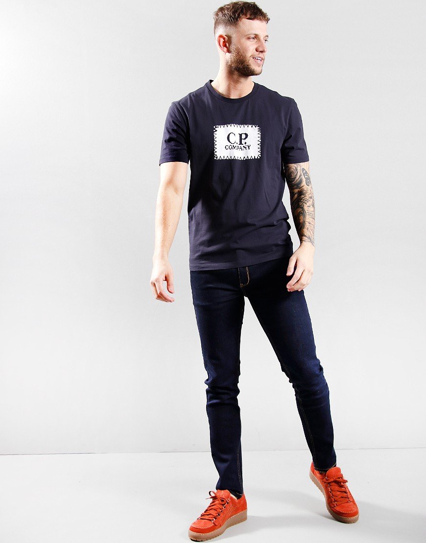 C.P. Company Logo Label T-Shirt Eclipse - Terraces Menswear