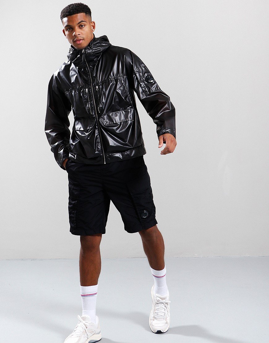 C.P. Company Pium Hooded Jacket Raven - Terraces Menswear