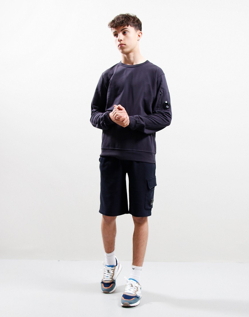 C.P. Company Kids Arm Lens Crew Sweat Total Eclipse - Terraces Menswear