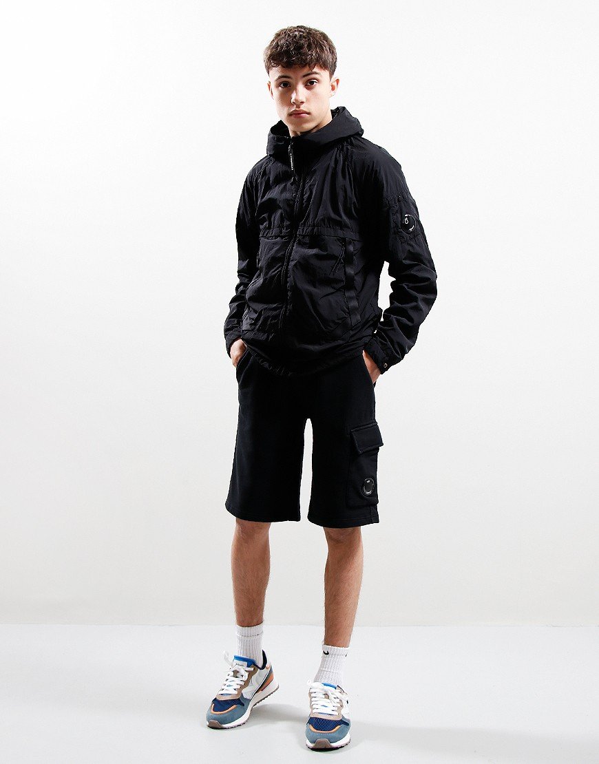 C.P. Company Kids Basic Fleece Short Black - Terraces Menswear