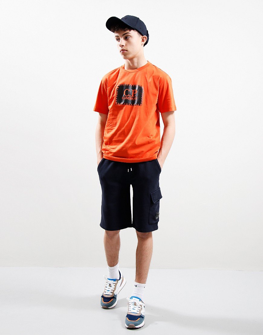 C.P. Company Kids Basic Fleece Short Total Eclipse - Terraces Menswear