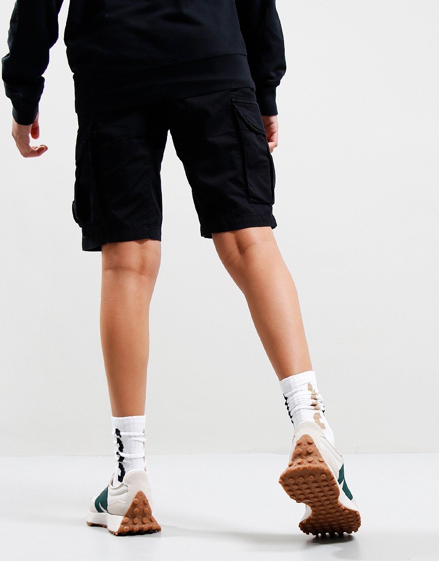 C.P. Company Kids Gabardine Short Black - Terraces Menswear