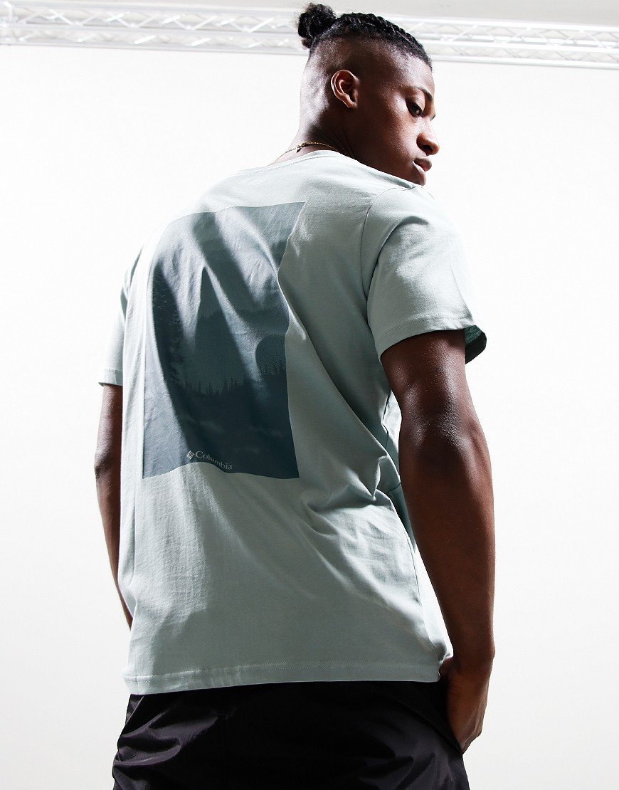 Columbia Rapid Ridge Back T-Shirt Niagara Tonal Tree - Terraces Menswear