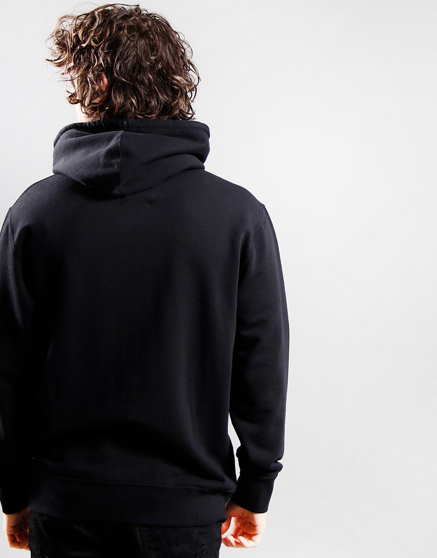 EDWIN Sun On Fuji Hoodie Black - Terraces Menswear