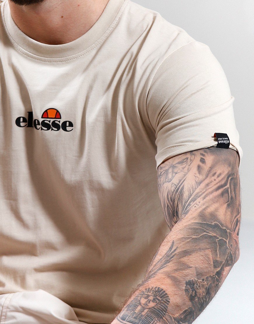 Ellesse Comiso T-Shirt Beige - Terraces Menswear