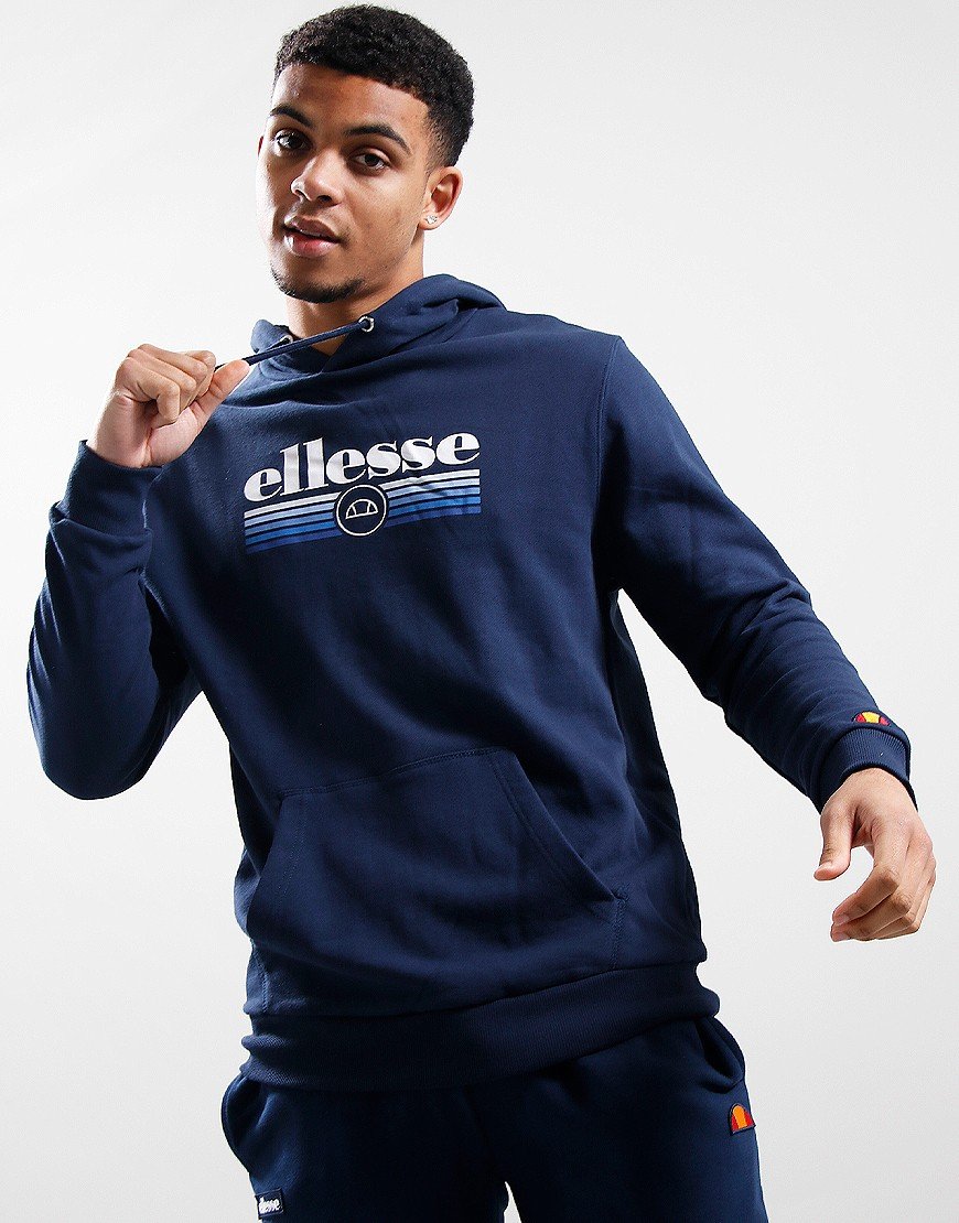 Ellesse Claro Hoodie Navy - Terraces Menswear