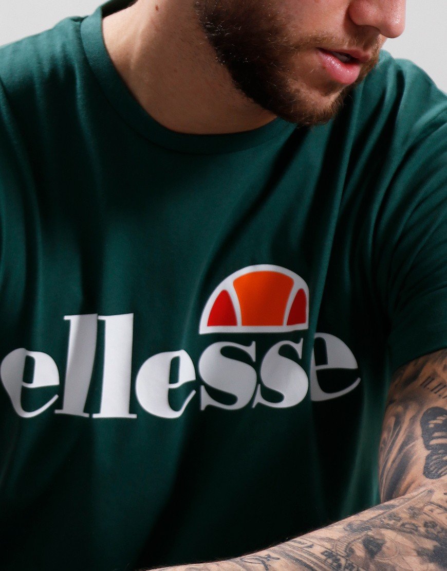 Ellesse Prado SL T-shirt Dark Green - Terraces Menswear
