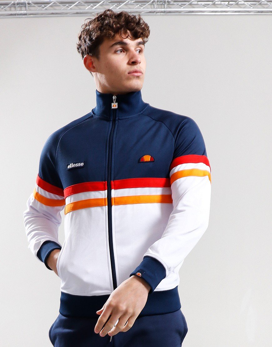 Ellesse Rimini Track Top Navy/White - Terraces Menswear
