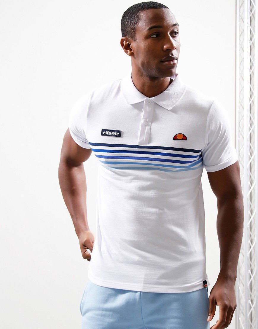 Ellesse Viinzona Polo Shirt White - Terraces Menswear