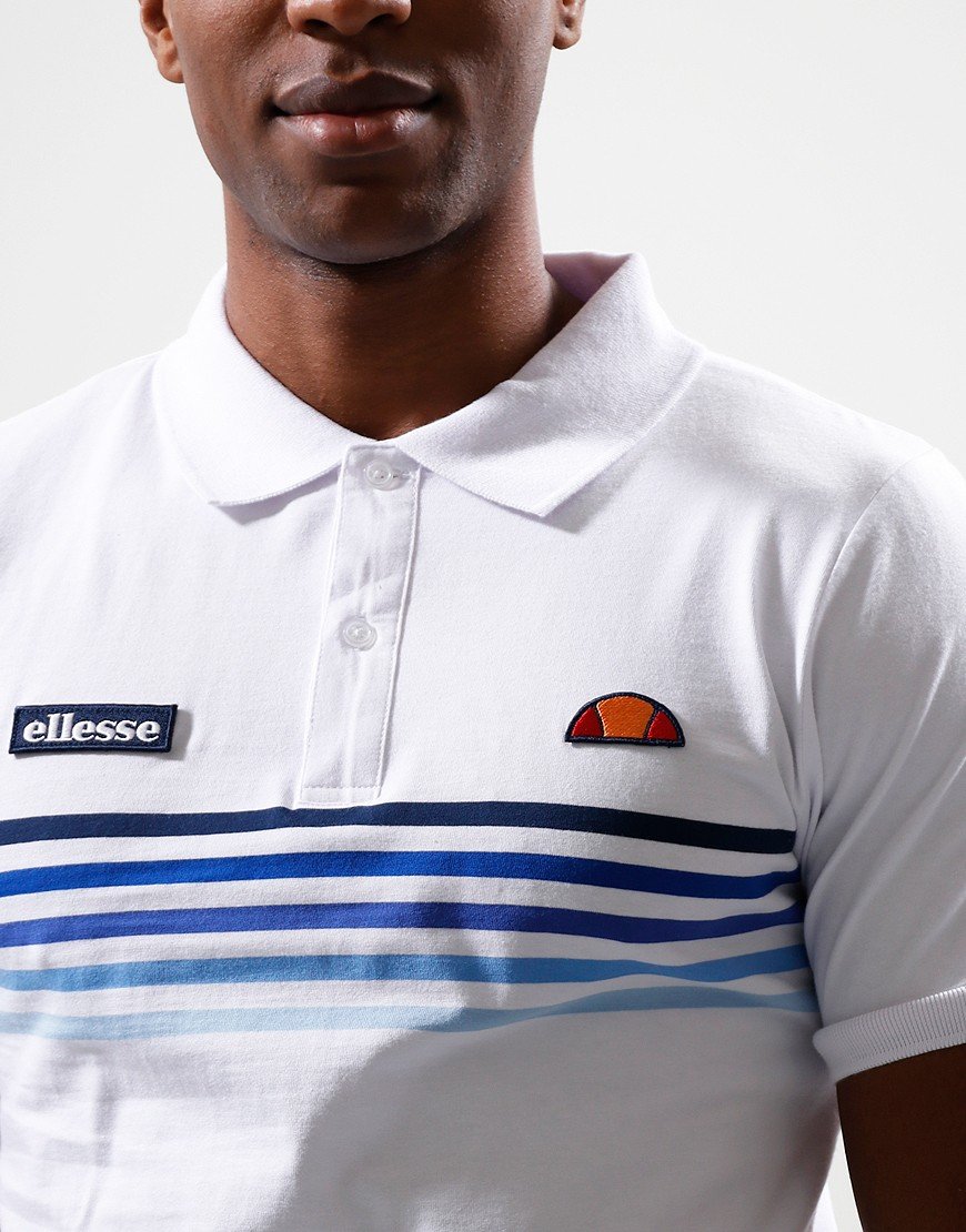 Ellesse Viinzona Polo Shirt White - Terraces Menswear