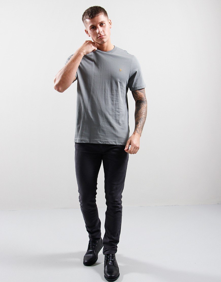 Farah Danny T-shirt Battleship Grey - Terraces Menswear