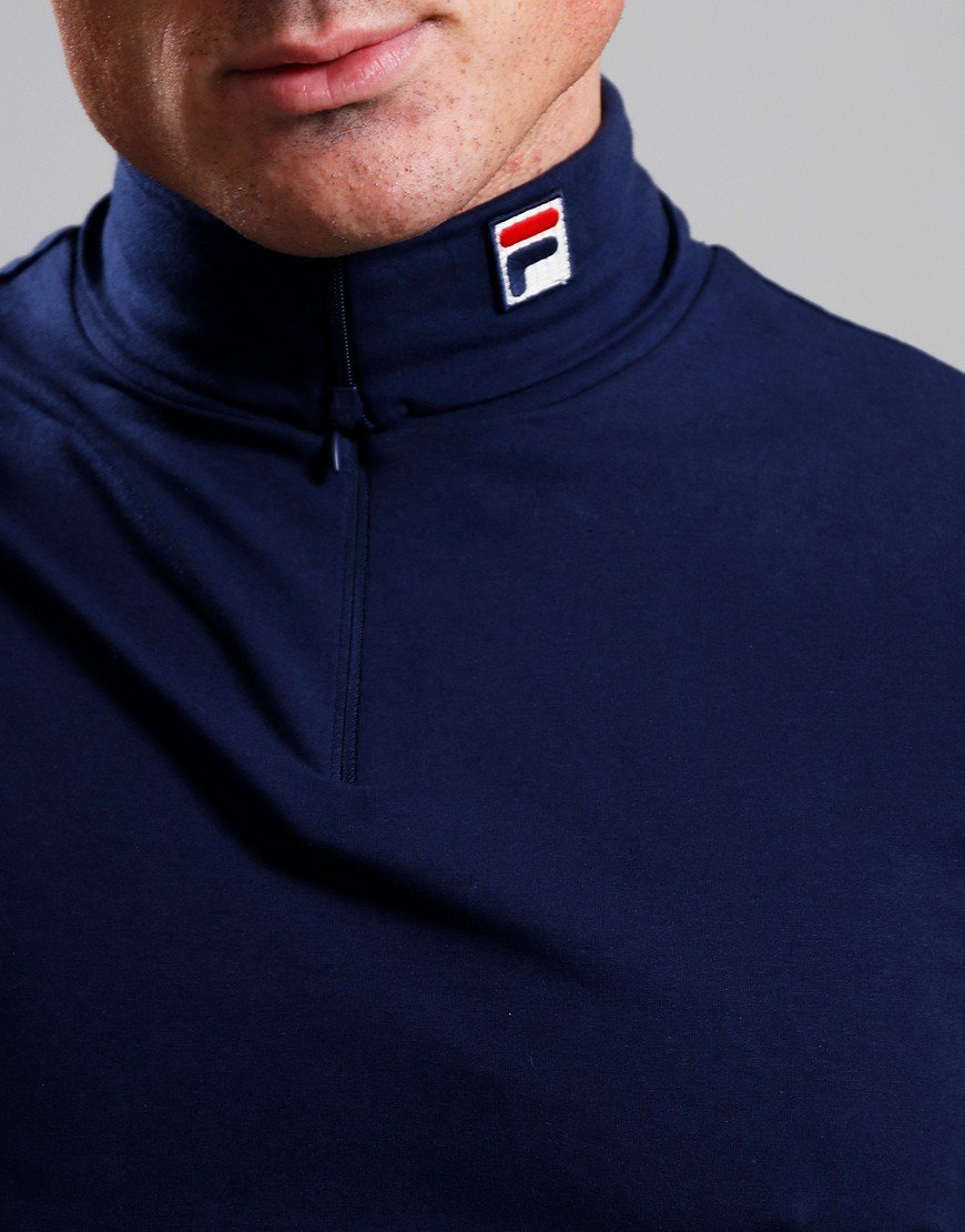 FILA Vintage Neil Roll Neck Fila Navy - Terraces Menswear