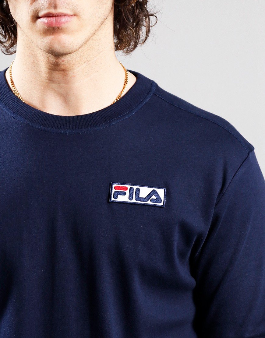 Fila Vintage Sinik T-shirt Peacoat - Terraces Menswear