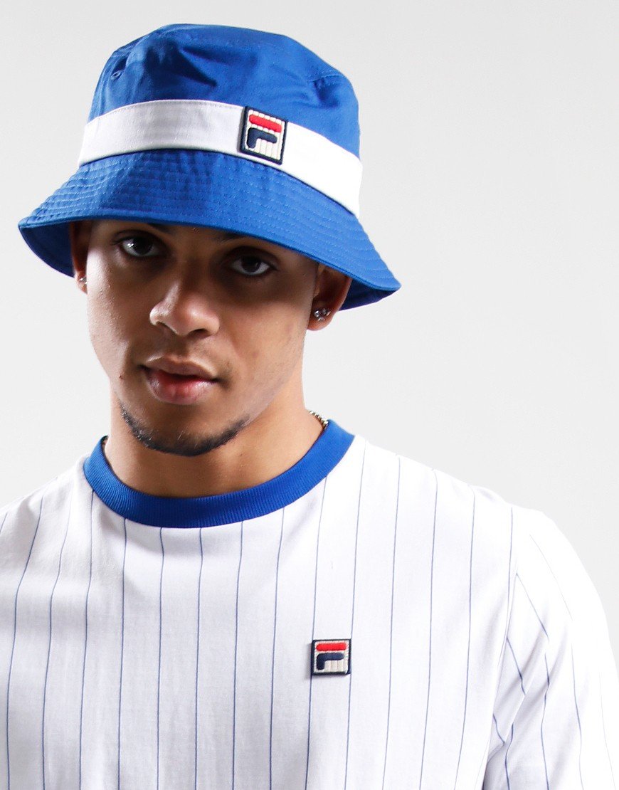 Fila Vintage Tabbs Hat Bright Blue - Terraces Menswear