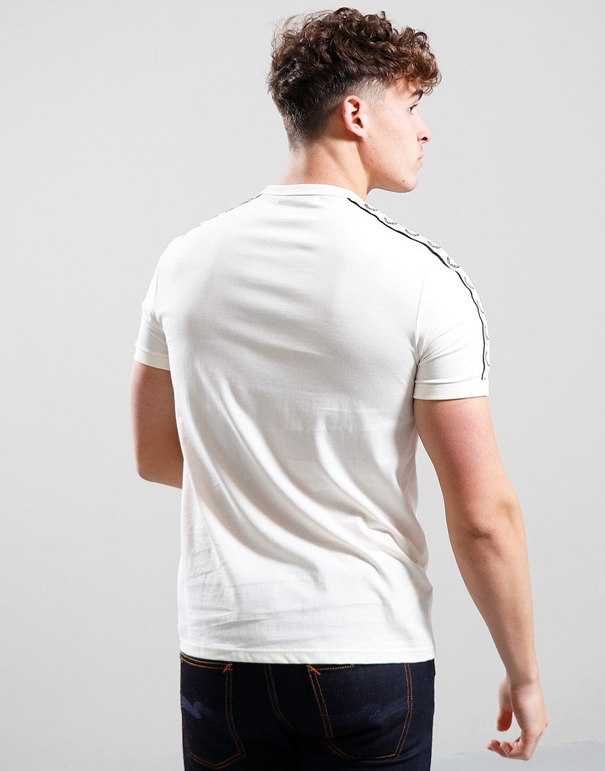 Fred Perry Contrast Tape Ringer T-shirt Ecru - Terraces Menswear