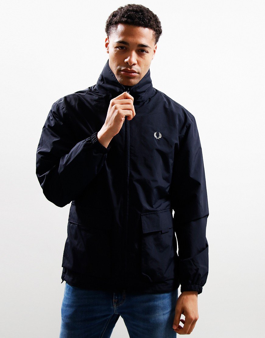 Fred Perry Patch Pocket Jacket Navy Terraces Menswear