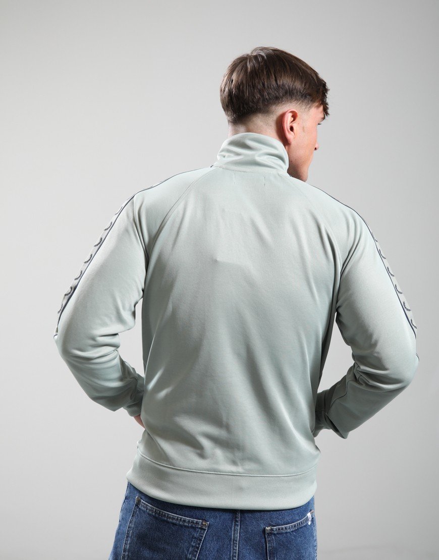 Fred Perry Contrast Tape Track Top Seagrass/Navy - Terraces Menswear