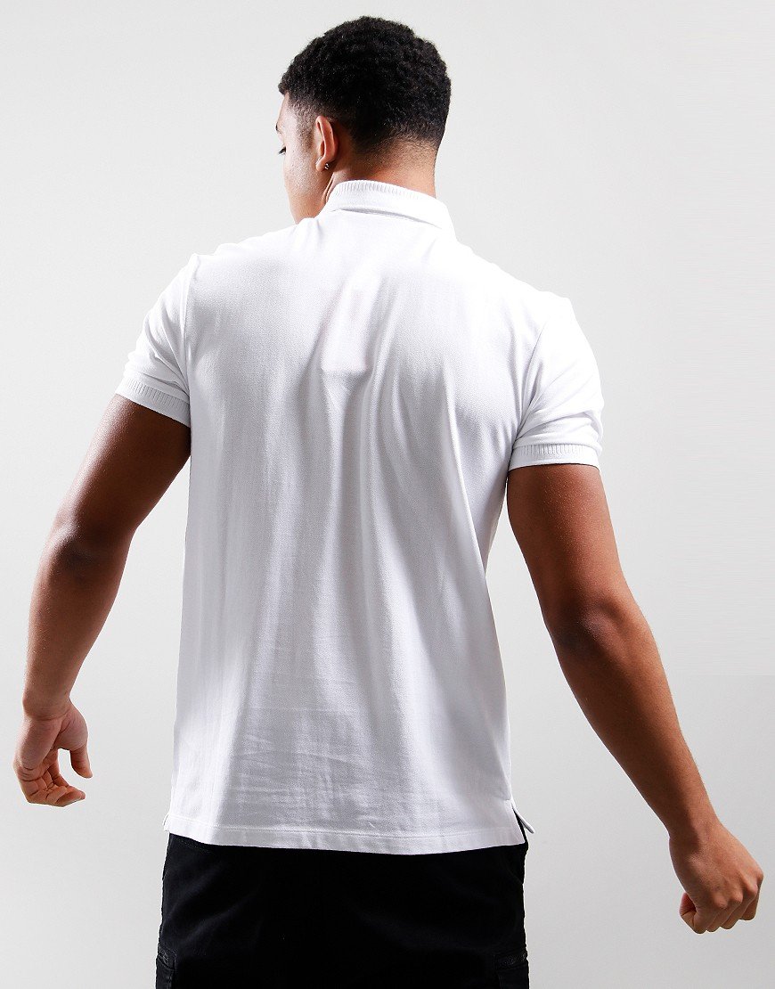 HUGO Dereso232 Polo Shirt Open White - Terraces Menswear