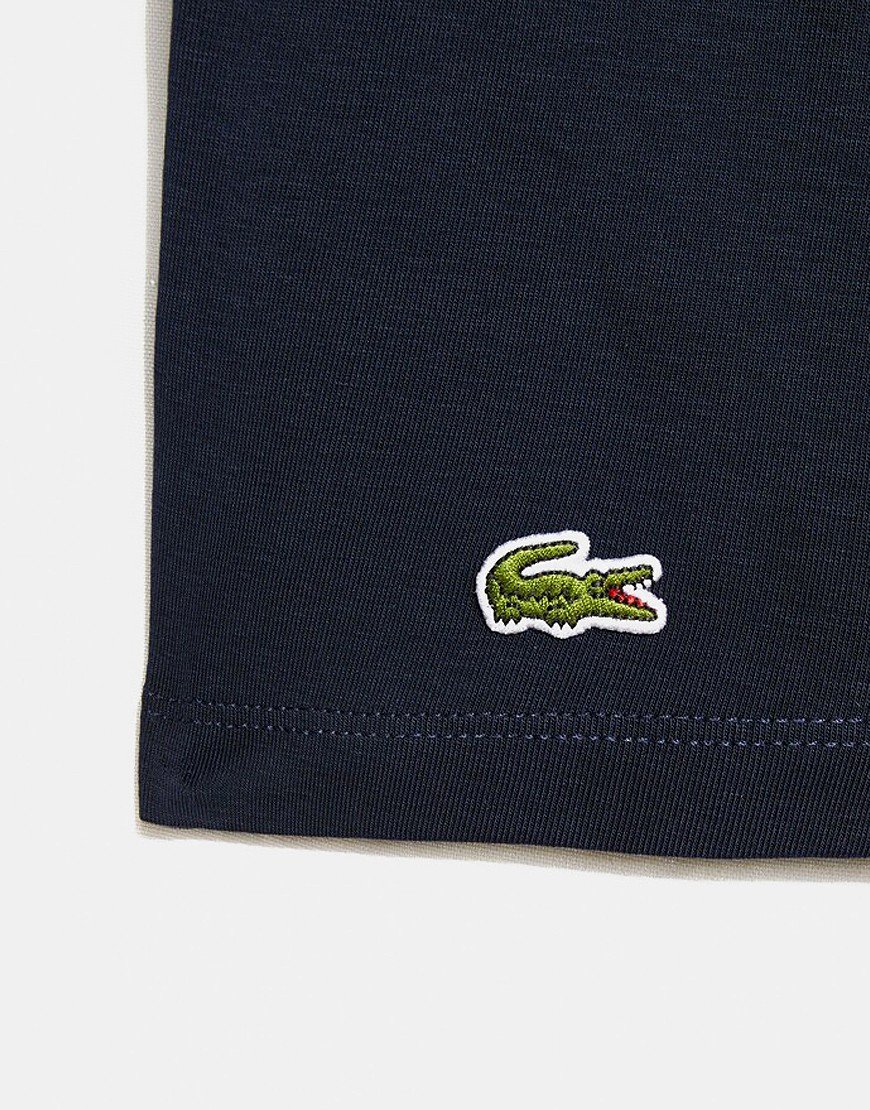 Lacoste 3 Pack Boxers Navy/Silver/Red - Terraces Menswear