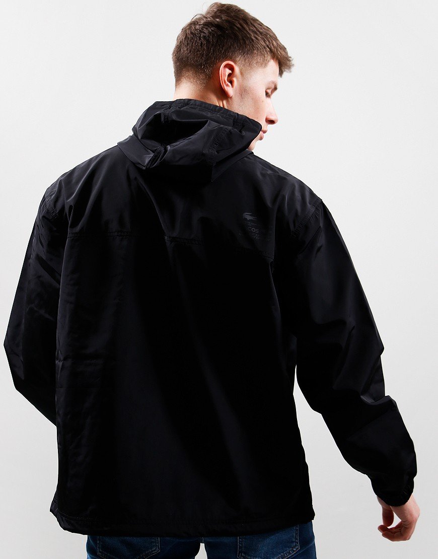 Lacoste Pull On Hooded Jacket Black - Terraces Menswear