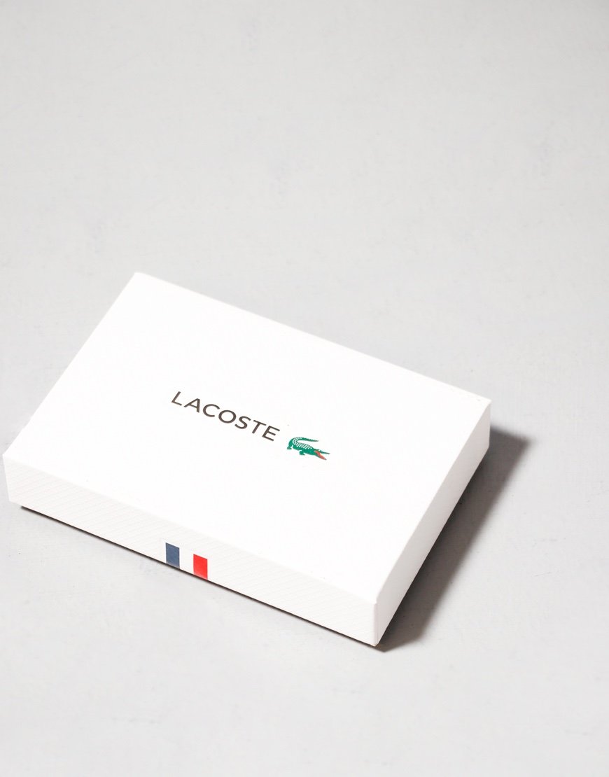 Lacoste Credit Card Holder Brown - Terraces Menswear