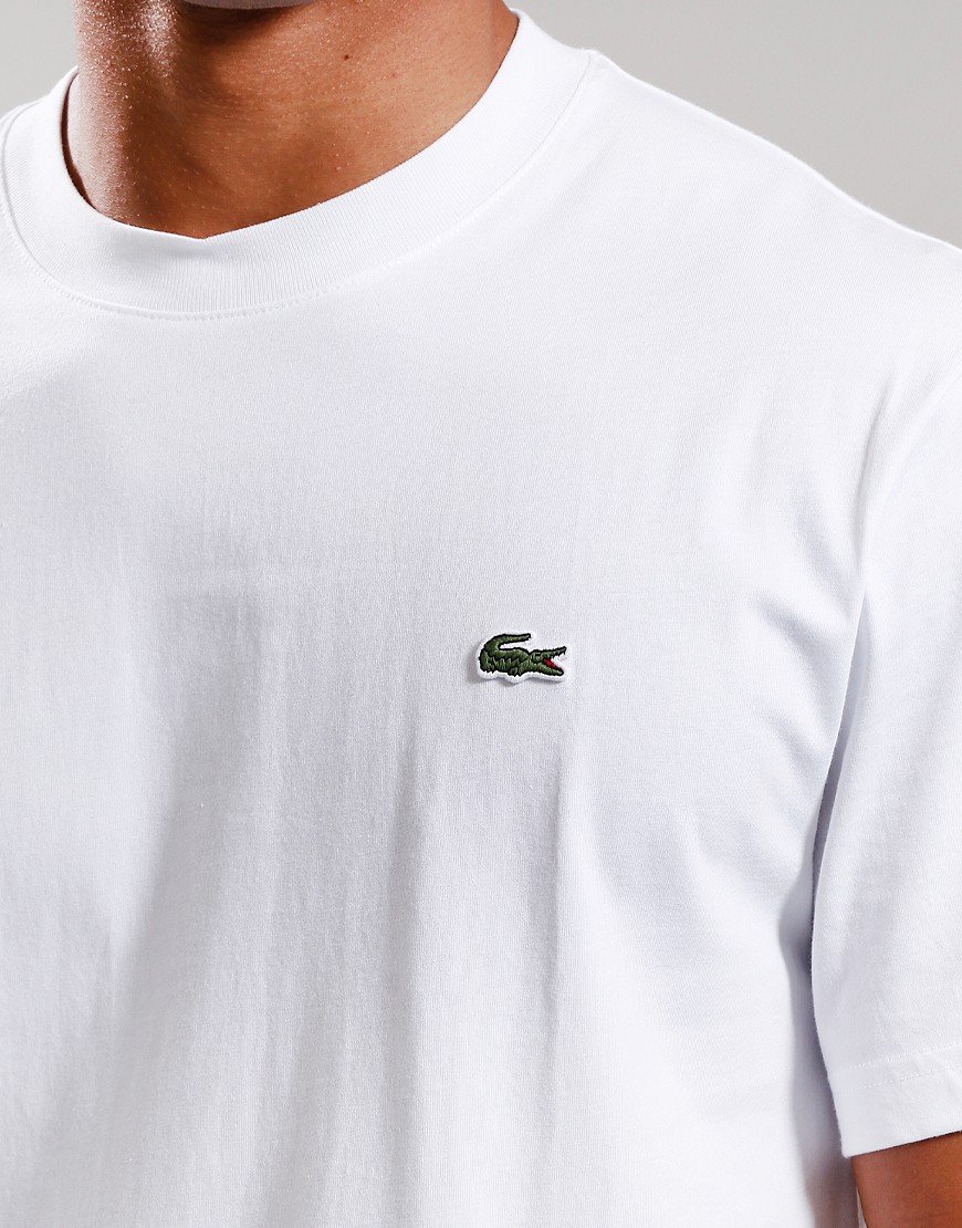 Lacoste Classic Cotton T-Shirt White - Terraces Menswear