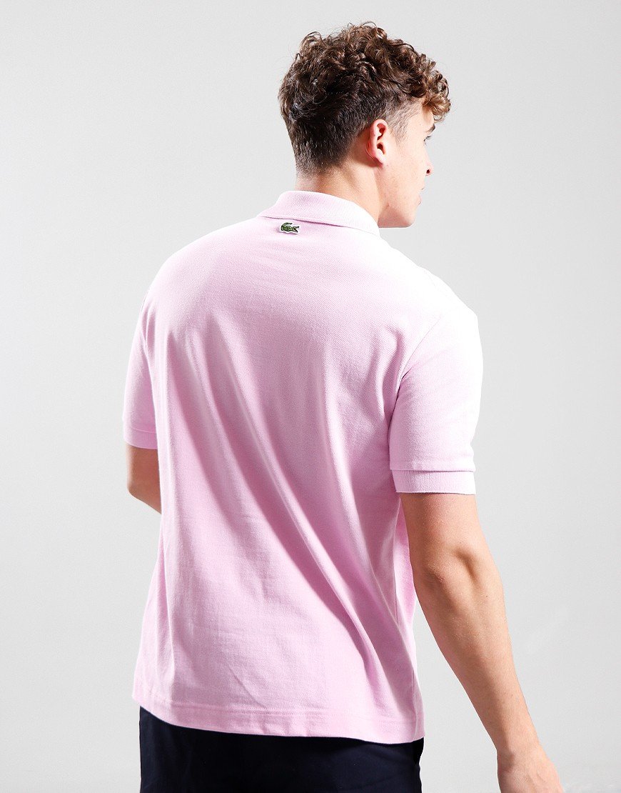 Lacoste Large Croc Polo Shirt Pink - Terraces Menswear