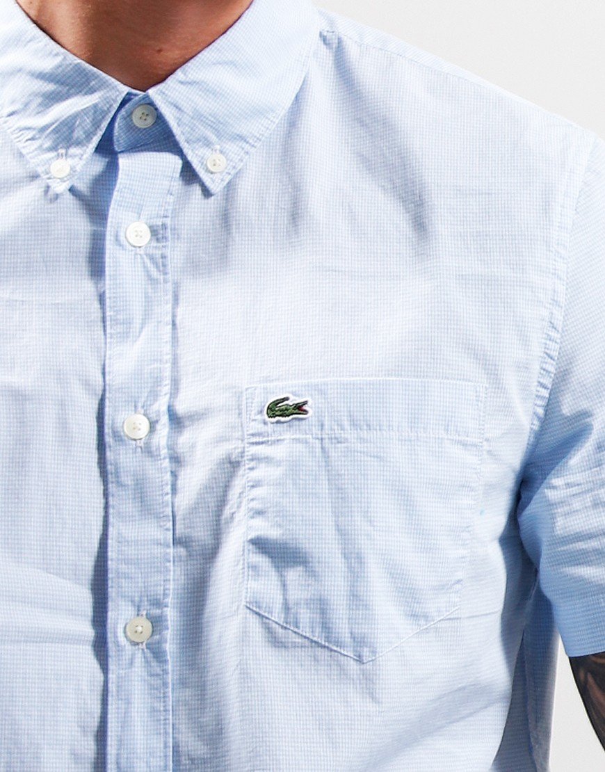 Lacoste Shirt White/Overview - Terraces Menswear