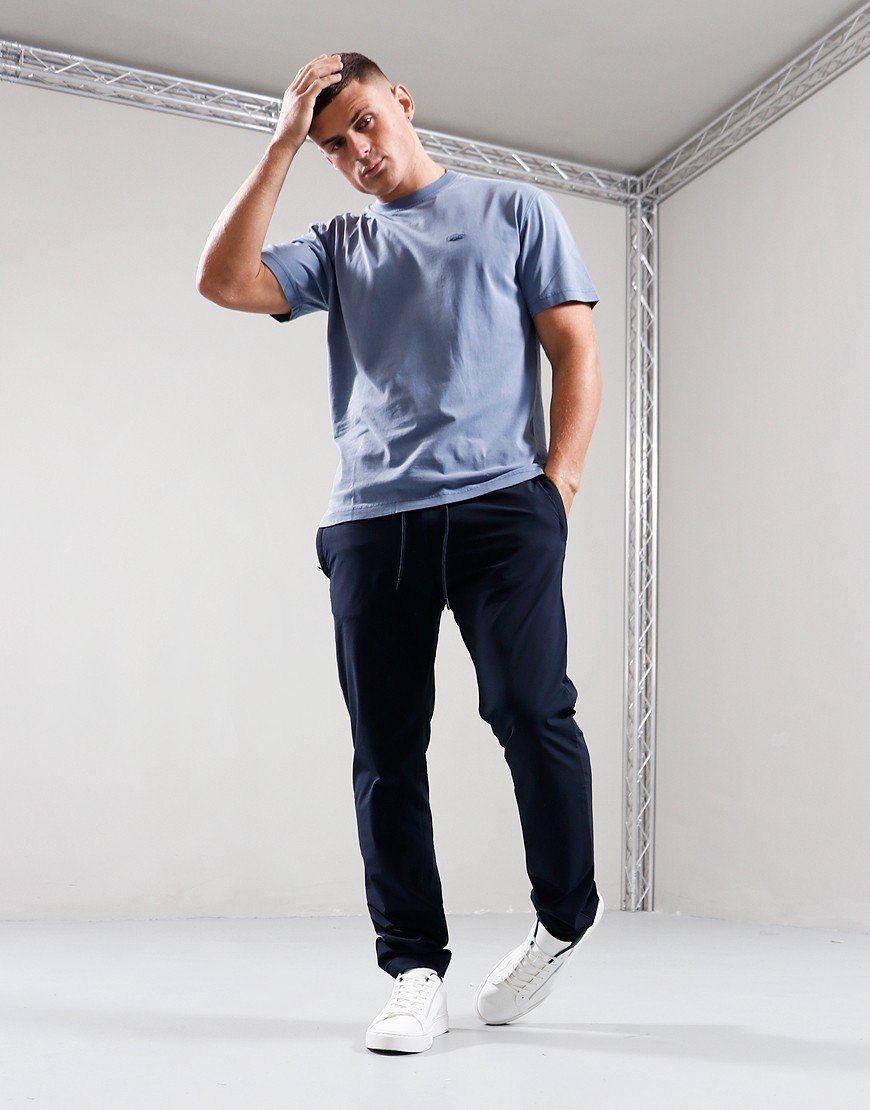 Lacoste Summer Washed T-Shirt Blue - Terraces Menswear