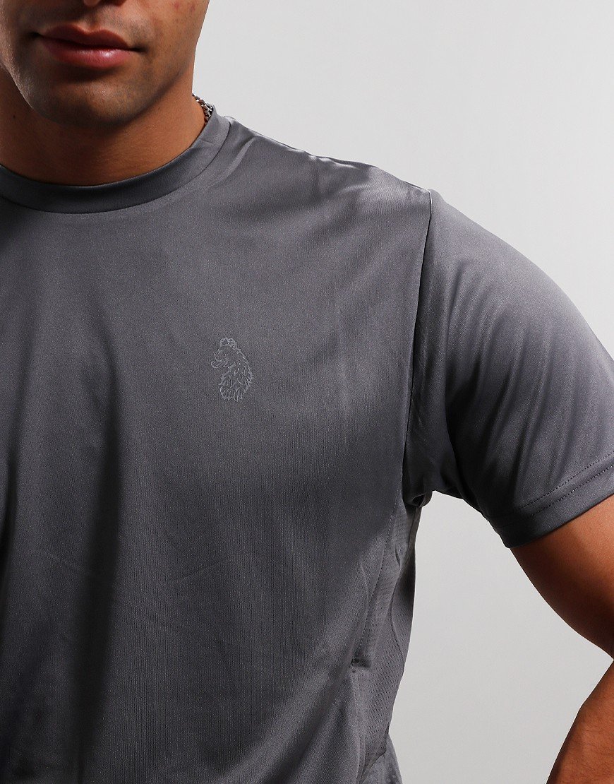 Luke 1977 Chalk T-shirt Mid Grey - Terraces Menswear