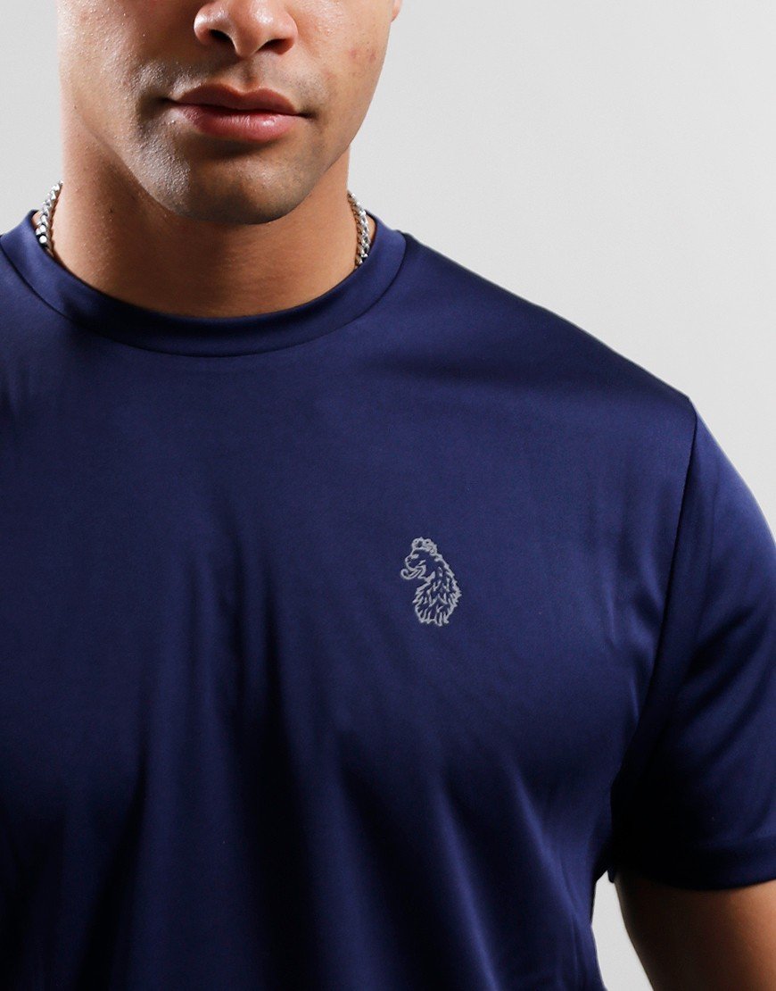 Luke 1977 Chalk T-shirt Navy - Terraces Menswear