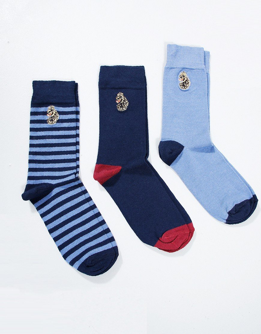 Luke 1977 James 3 Pack Thin Stripe Multi - Terraces Menswear