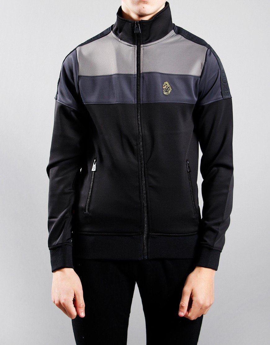 Luke 1977 Kids Odin Junior Track Top Black - Terraces Menswear