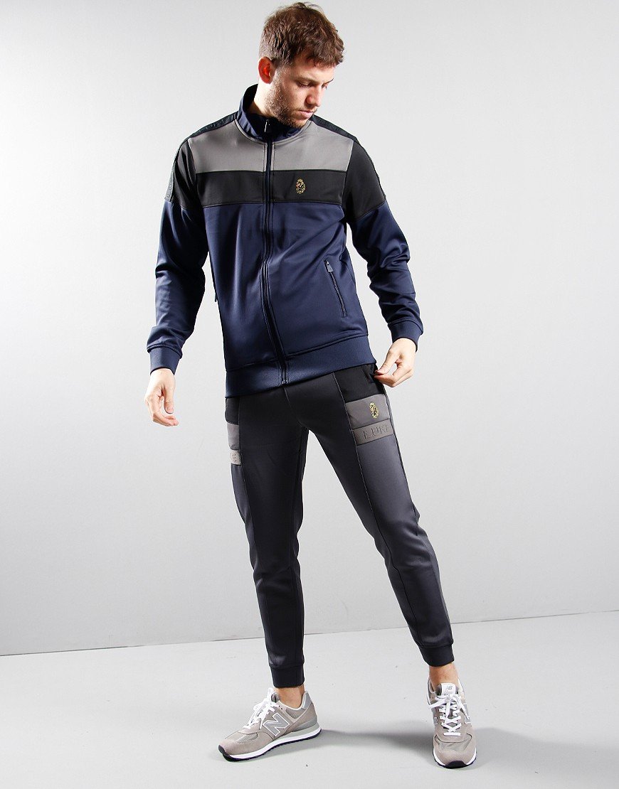 Luke 1977 Odin Track Top Navy A - Terraces Menswear