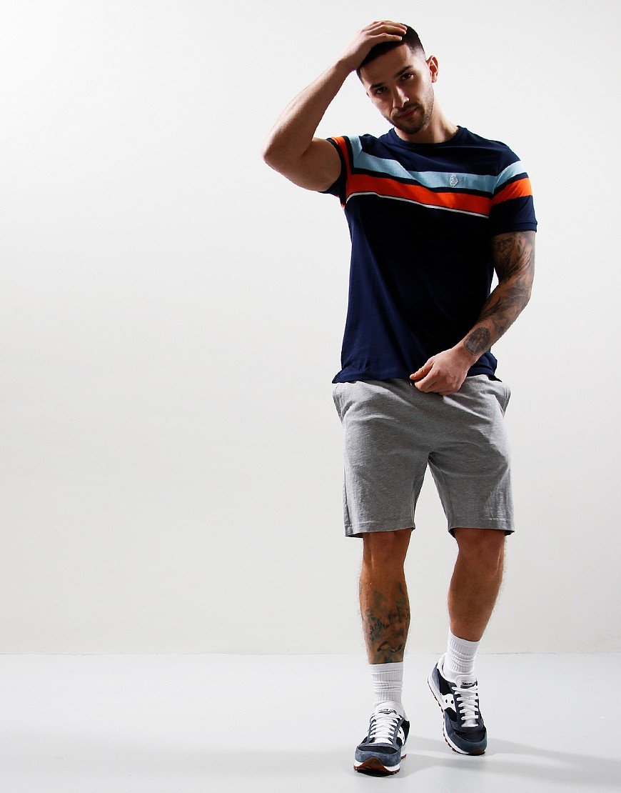 Luke 1977 Trouser Shorts Marl Grey - Terraces Menswear