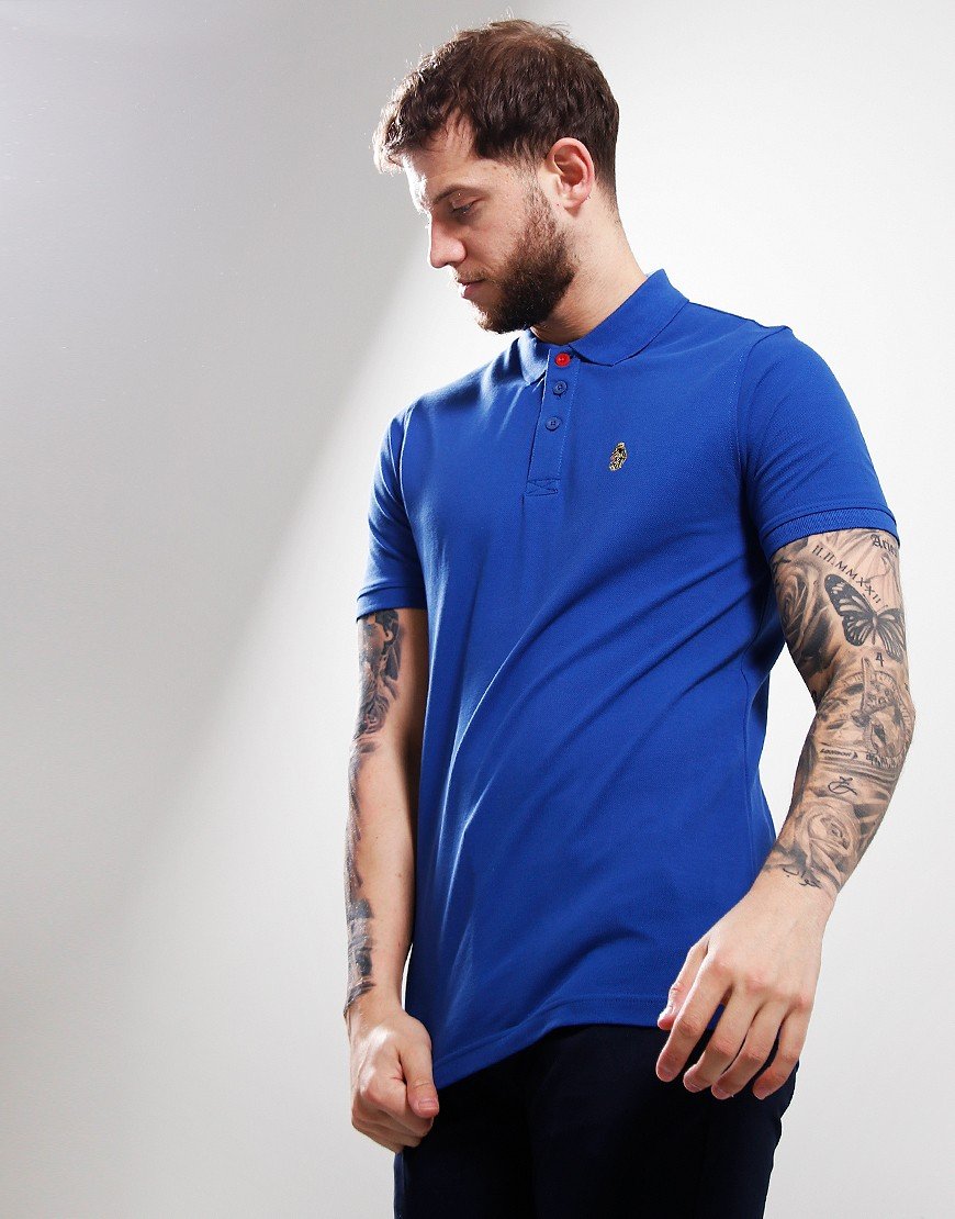 Luke 1977 Williams OTM Polo Shirt Lazuli Blue - Terraces Menswear