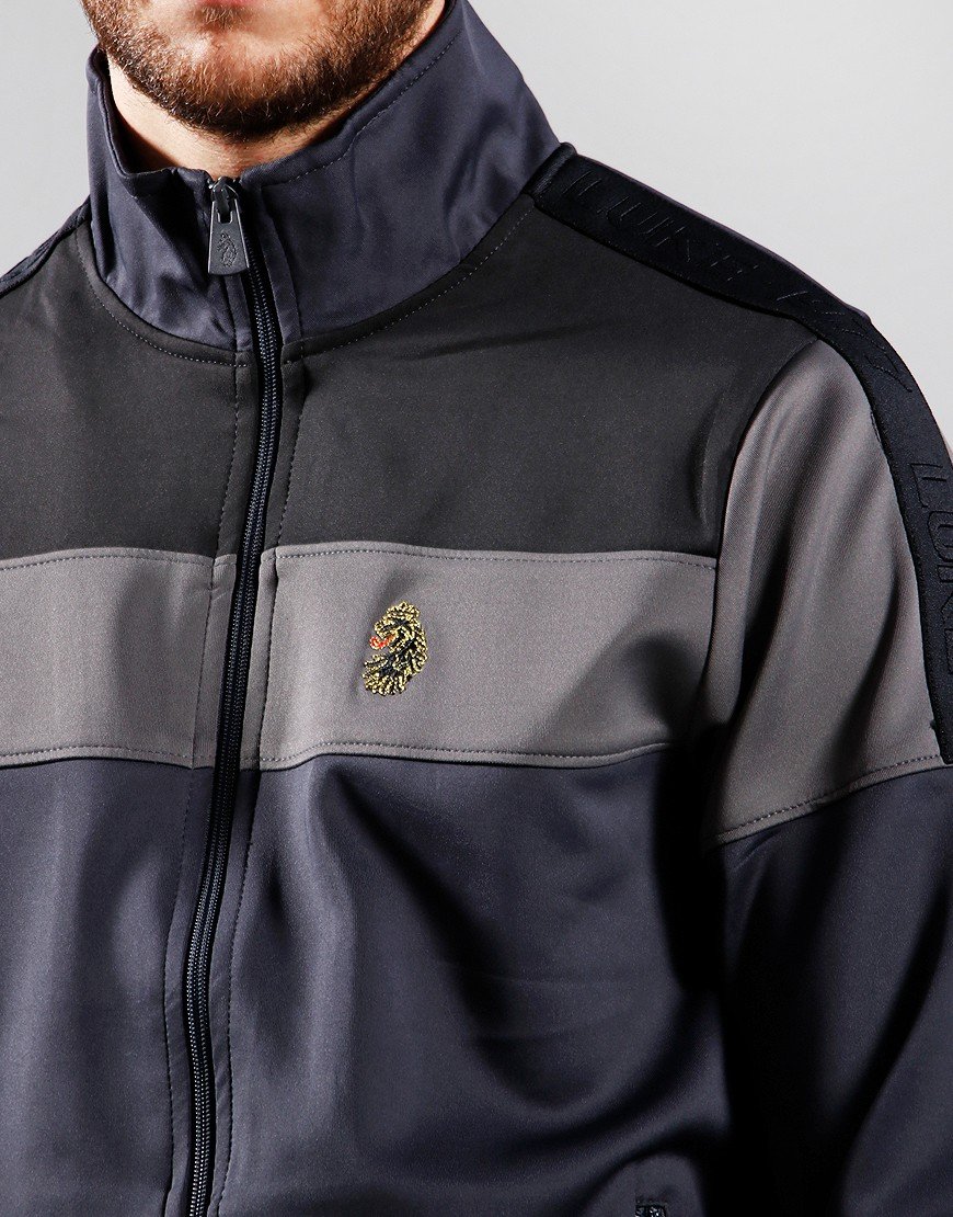 Luke 1977 Odin Track Top Charcoal - Terraces Menswear