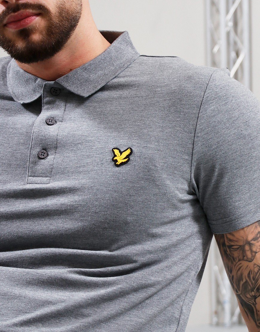 Lyle & Scott Sport Polo Shirt Mid Grey - Terraces Menswear