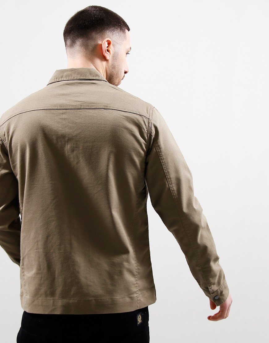 Lyle & Scott Crest Weave Overshirt Seaweed - Terraces Menswear