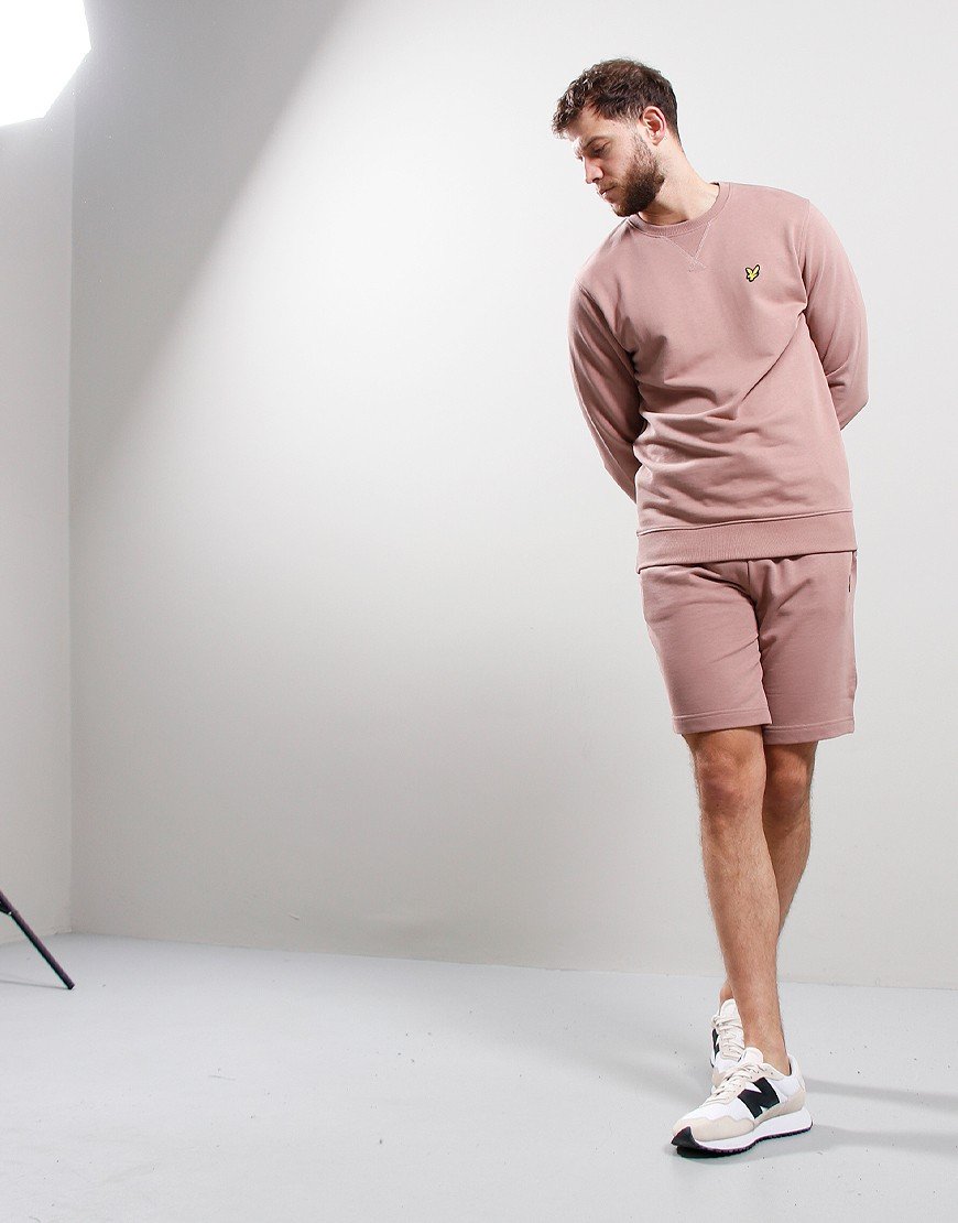 Lyle & Scott Crew Sweat Hut Pink - Terraces Menswear