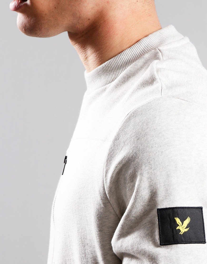Lyle & Scott Pocket Sweat Marble White - Terraces Menswear