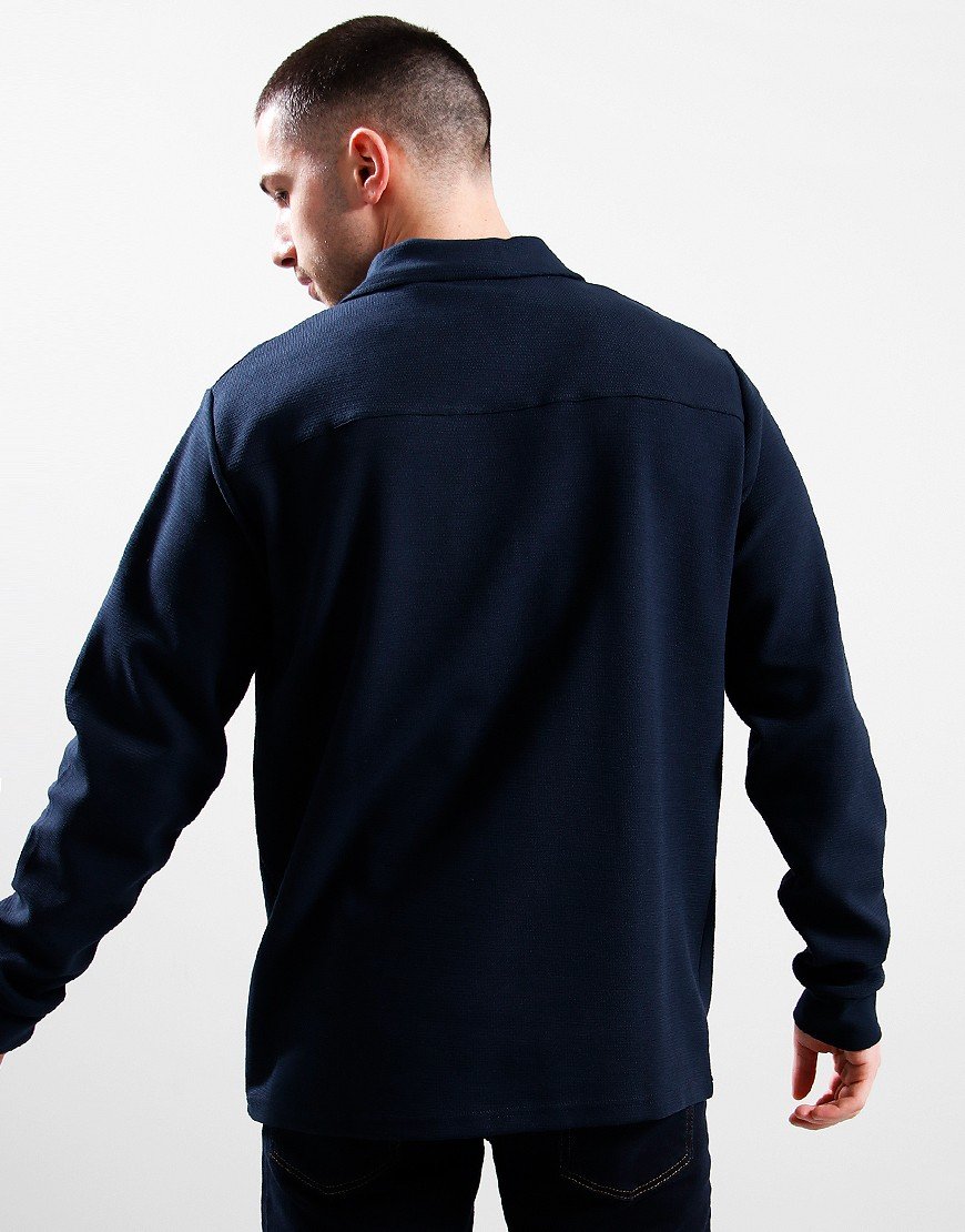 Lyle & Scott Crest 1/4 Zip Sweat Dark Navy - Terraces Menswear