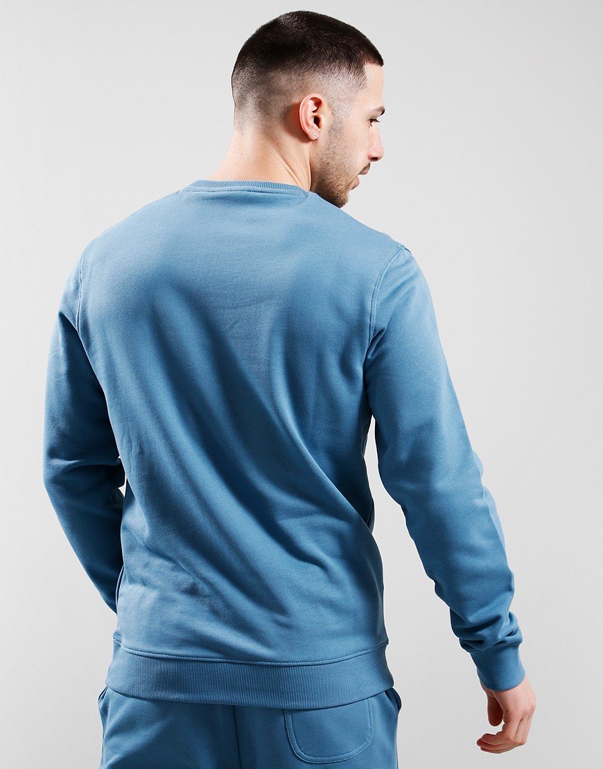 Lyle & Scott Crew Sweat Skipton Blue - Terraces Menswear